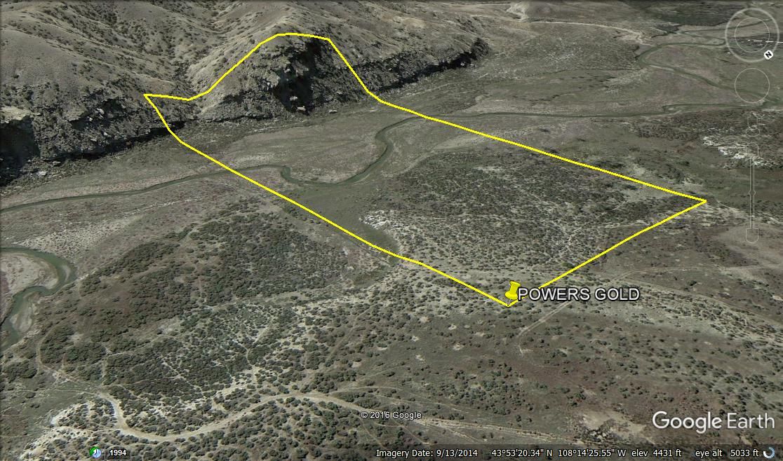 Cottonwood Creek Wyoming Gold Panning / Placer Mining Claim Washakie ...
