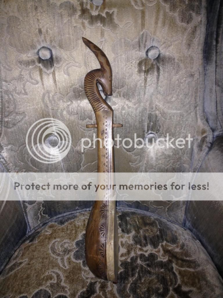 Intricately Carved Animal 1 string Instrument - The Acoustic Guitar Forum